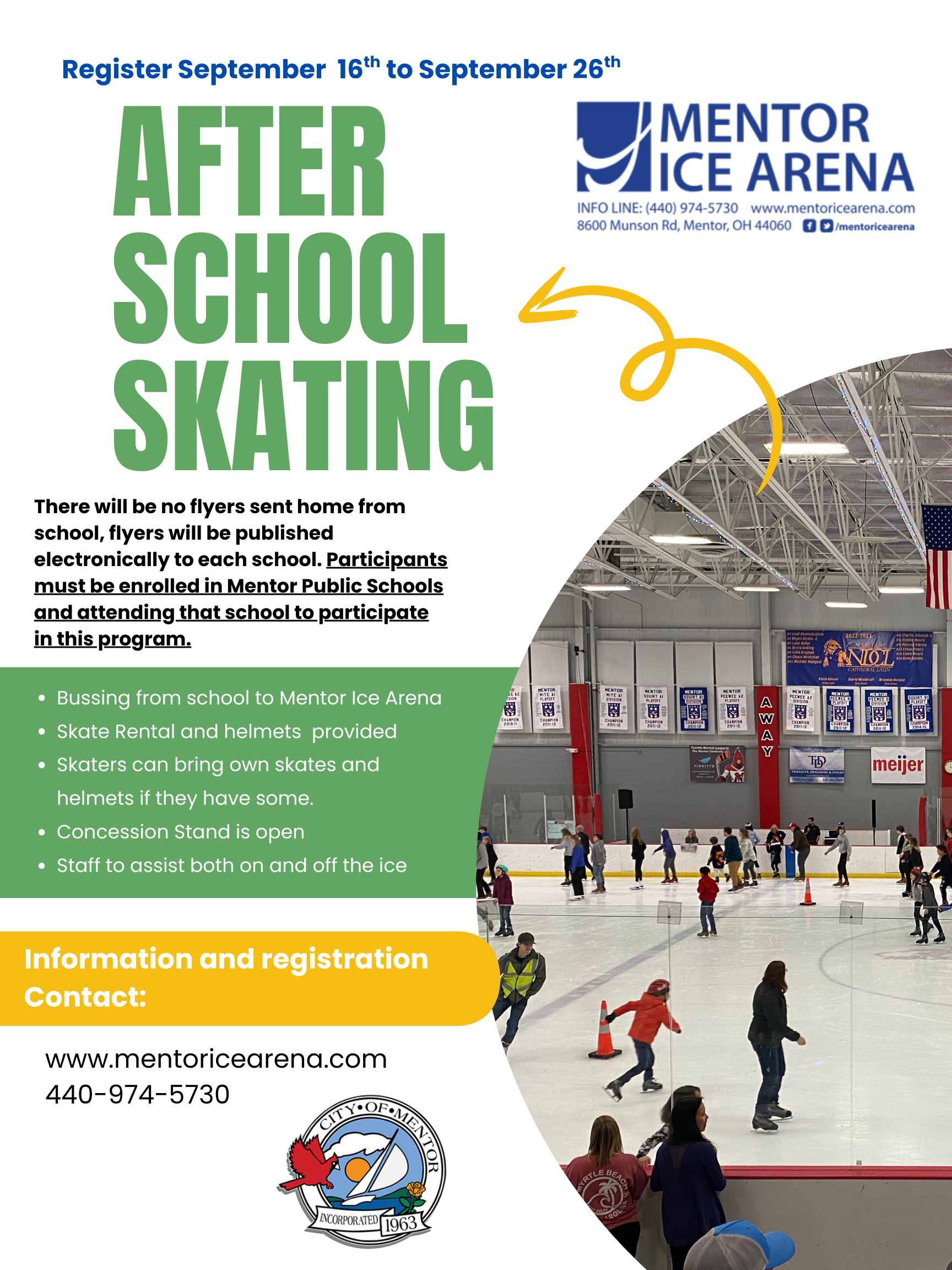 After School Skating is filling up! – Mentor Ice Arena