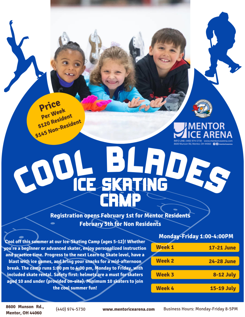 Cool Blades Summer Camp! – Mentor Ice Arena